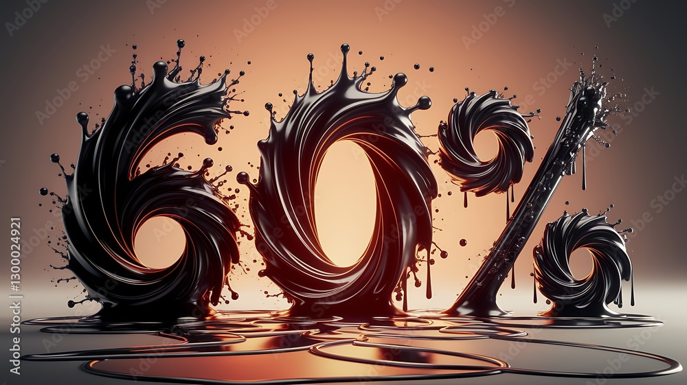 Sixty Percent Discount Splash: A striking visual representation of a ...