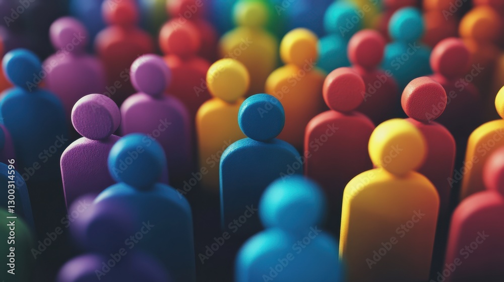 Rainbow paper background with layout of people. Zero discrimination day ...