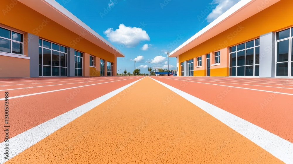 Modern school sports ground design Concept, Integrated Pathways Linking ...