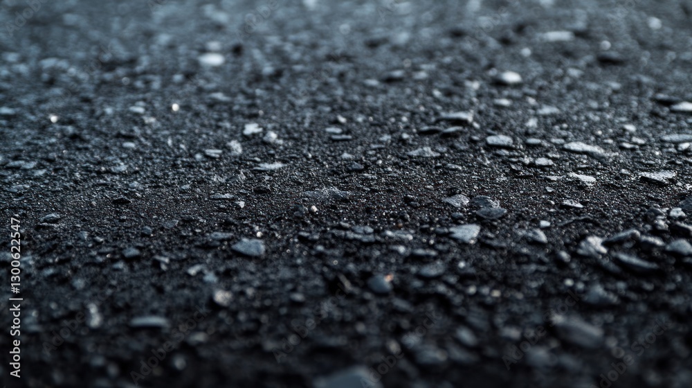 Abstract asphalt texture reveals rugged surface and granular details ...