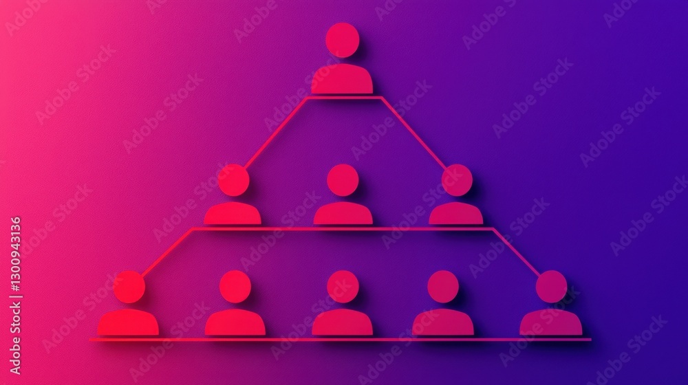 Organization chart infographics concept. Circular Hierarchy ...