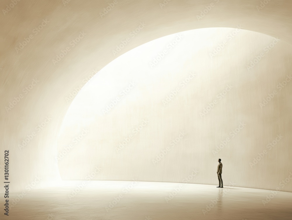 Ambition in isolation abstract space realistic photo minimalist ...