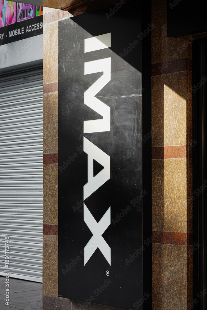 Cinema Exterior, IMAX Screen At Cineworld Leicester Square; Media ...