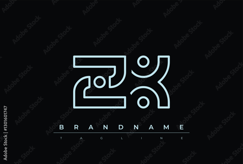 ZX Technology Letter Logo Template. This tech letter logo is a graphic ...