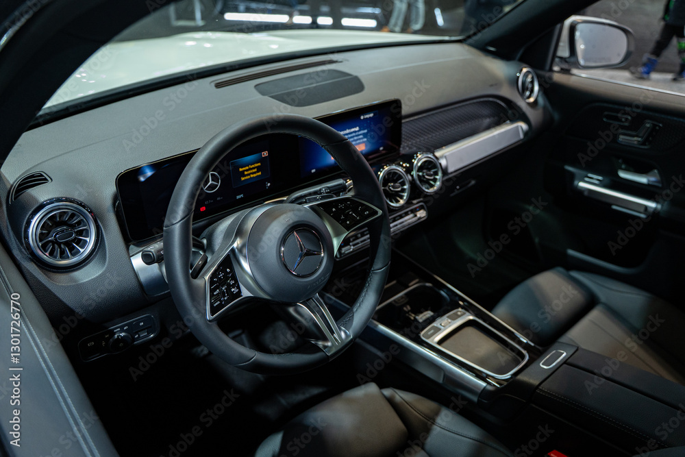 Mercedes Benz EQB 300 4MATIC SUV automobile at the 2025 Canadian International AutoShow. Toronto ...