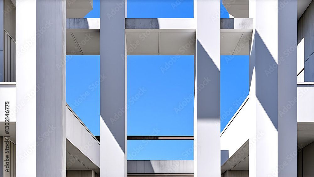 This image depicts the structural details of a modern building. In the ...