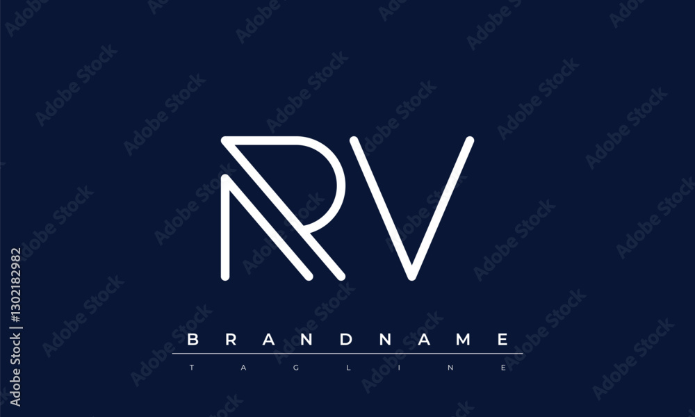 R, V logo design. RV creative Monogram Logo. This logo design is the ...