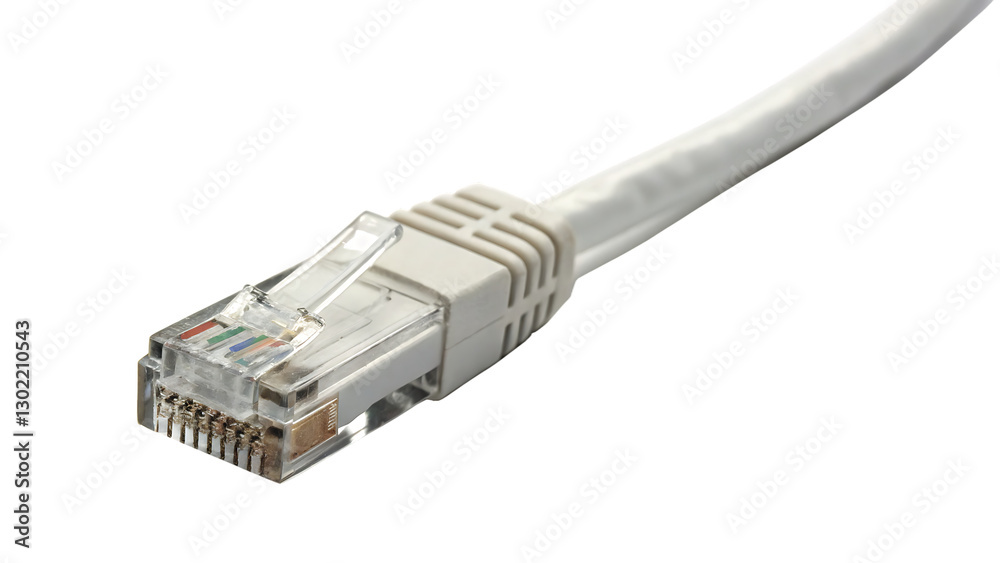 Ethernet Network Cable - Isolated on White Background as Transparent ...