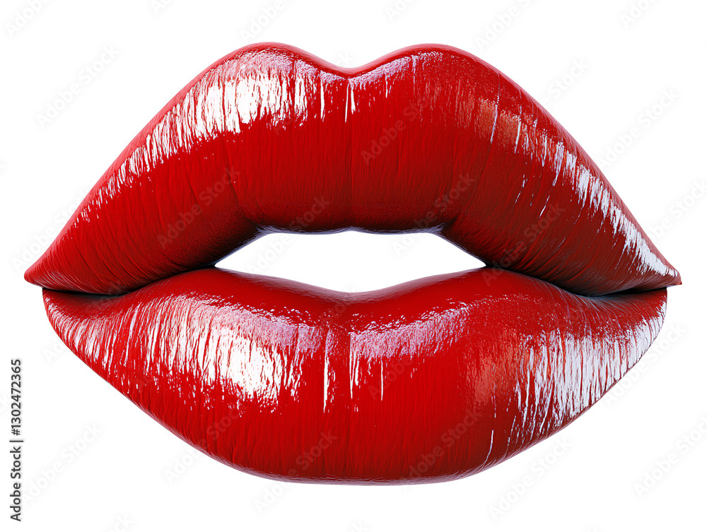 Red lipstick kiss mark clipart on aTransparent background .png Stock ...