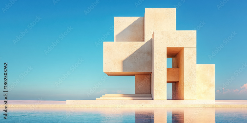 Massing, Modern architectural massing model showcasing high fidelity ...