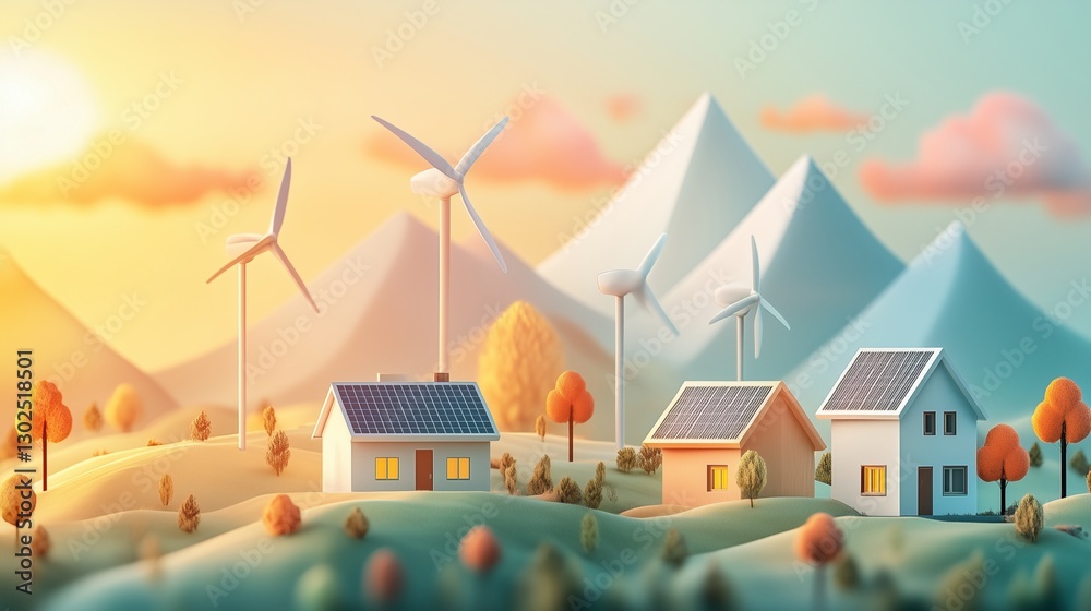 Sustainable Living, clean energy, wind turbines, hydro power, renewable ...