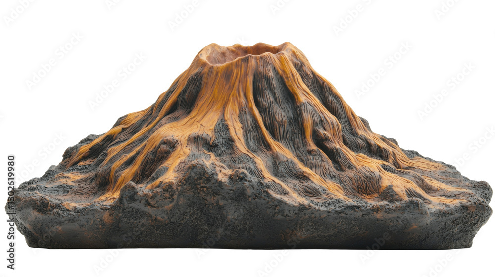 Volcano isolated on transparent background, PNG Stock Photo | Adobe Stock