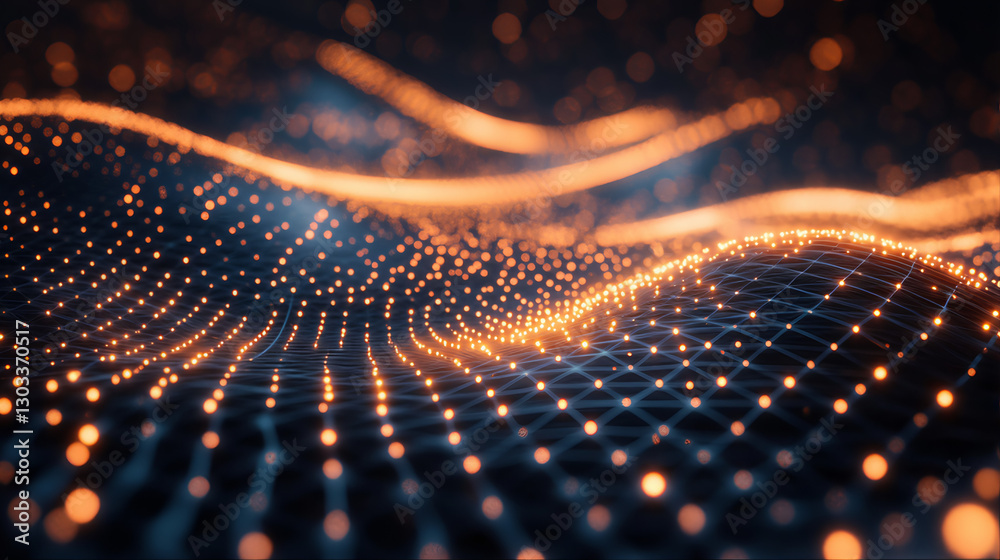 Ilustración de Stock Network cable data server center, centralized ...