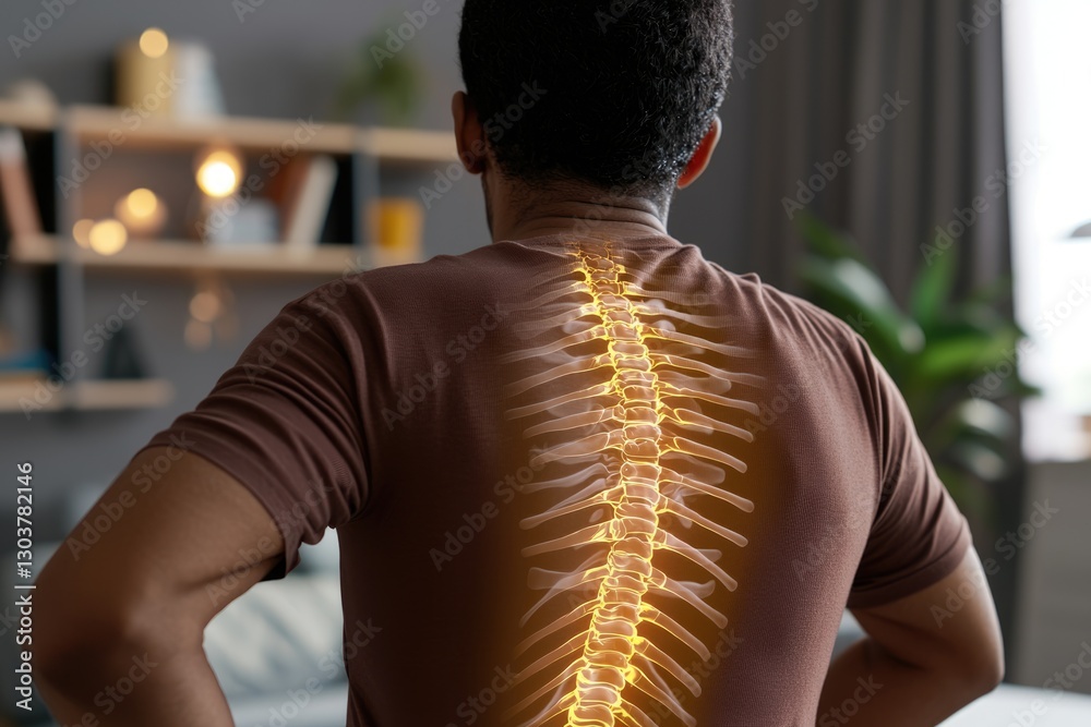Spinal column: posture imbalance, vertebrae strain, nerve compression ...