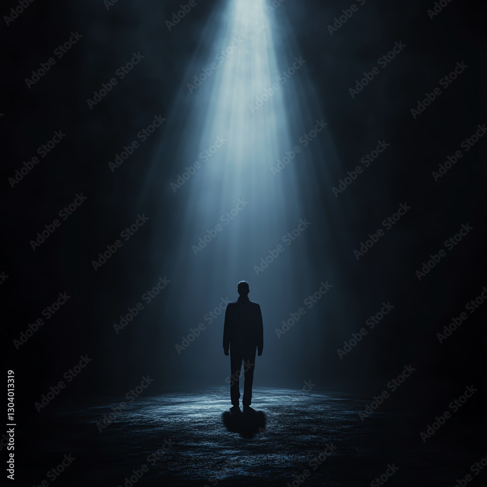 Silhouette fading away, signifying breaking free from addiction ...