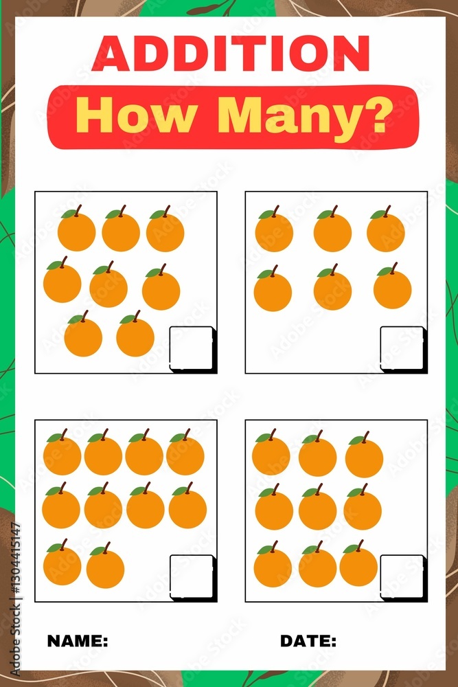 Math addition, Addition maths worksheet for kids, Addition actvity ...