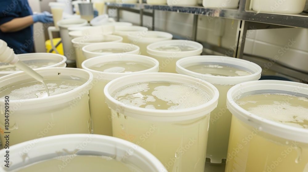 Ilustración de Stock Lactic acid bacteria, which are a group of ...