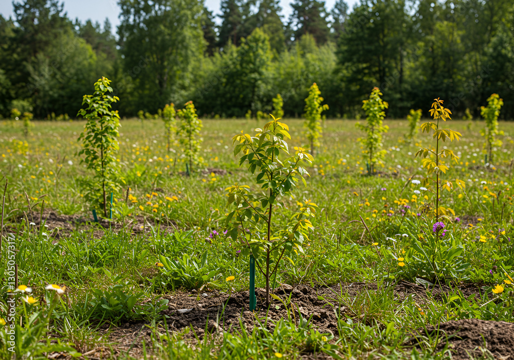 realistics reforestation efforts resulted in transformation of a barren ...