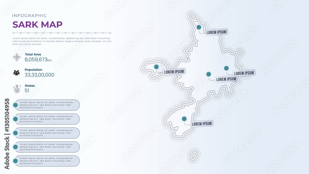 Stock-Vektorgrafik „Total Area, Papulation, States & More Detailed ...