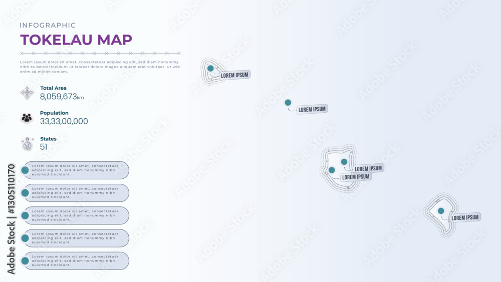 Total Area, Papulation, States & More Detailed Infographic Map of ...