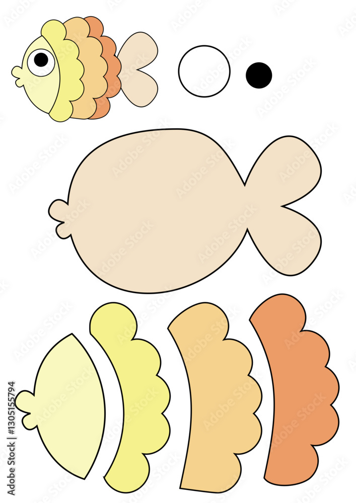 Isolated Fish, Cutting File, Cricut, Silhouette, Laser Cut, School, Cut ...