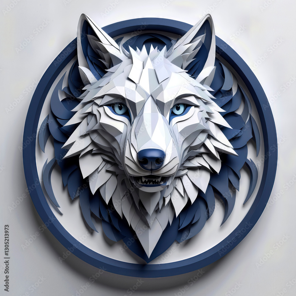 lobo, escudo, logo, puerta, calavera, administrar, arte, símbolo ...