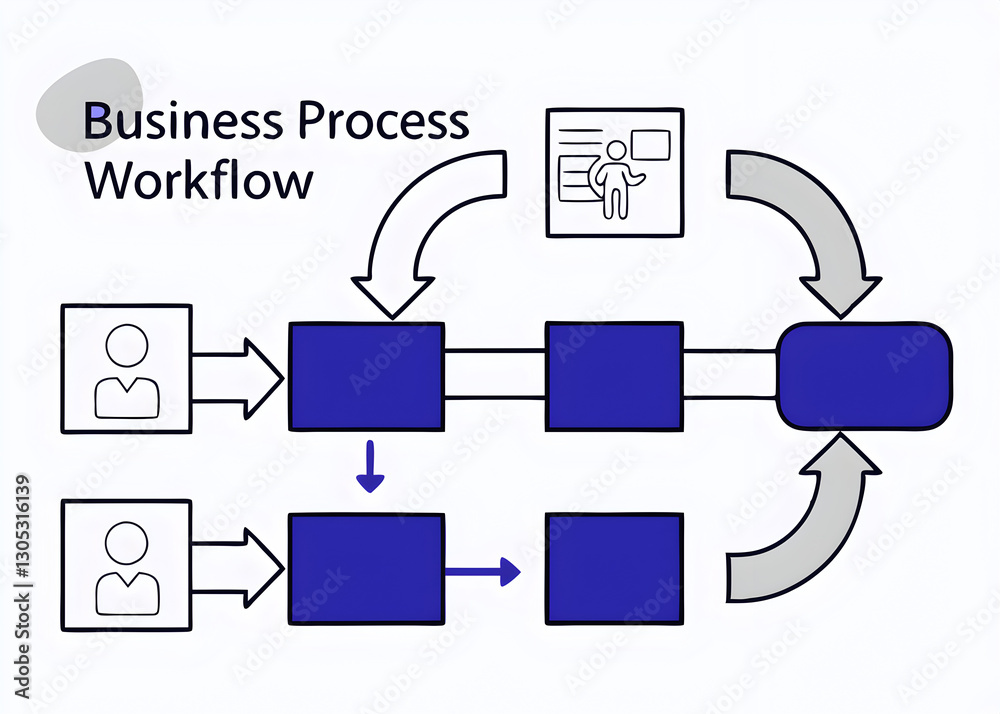 business process workflow diagram or model design flowchart to get ...