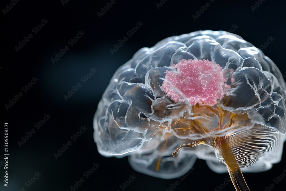 Image from a CT scan of the brain of a patient who has suffered a ...