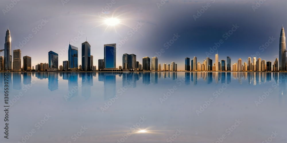 Ilustración de Stock Full 360 degrees seamless spherical panorama HDRI ...