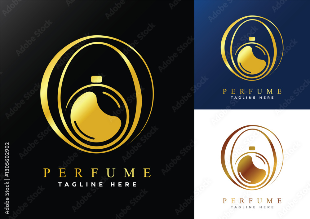 Letter O luxury Perfume logo design template Stock Vector | Adobe Stock