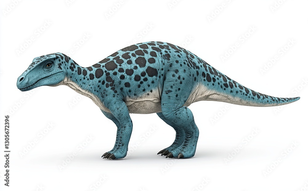 The hadrosaur family is represented here by a parasaurolophus in a 3D ...