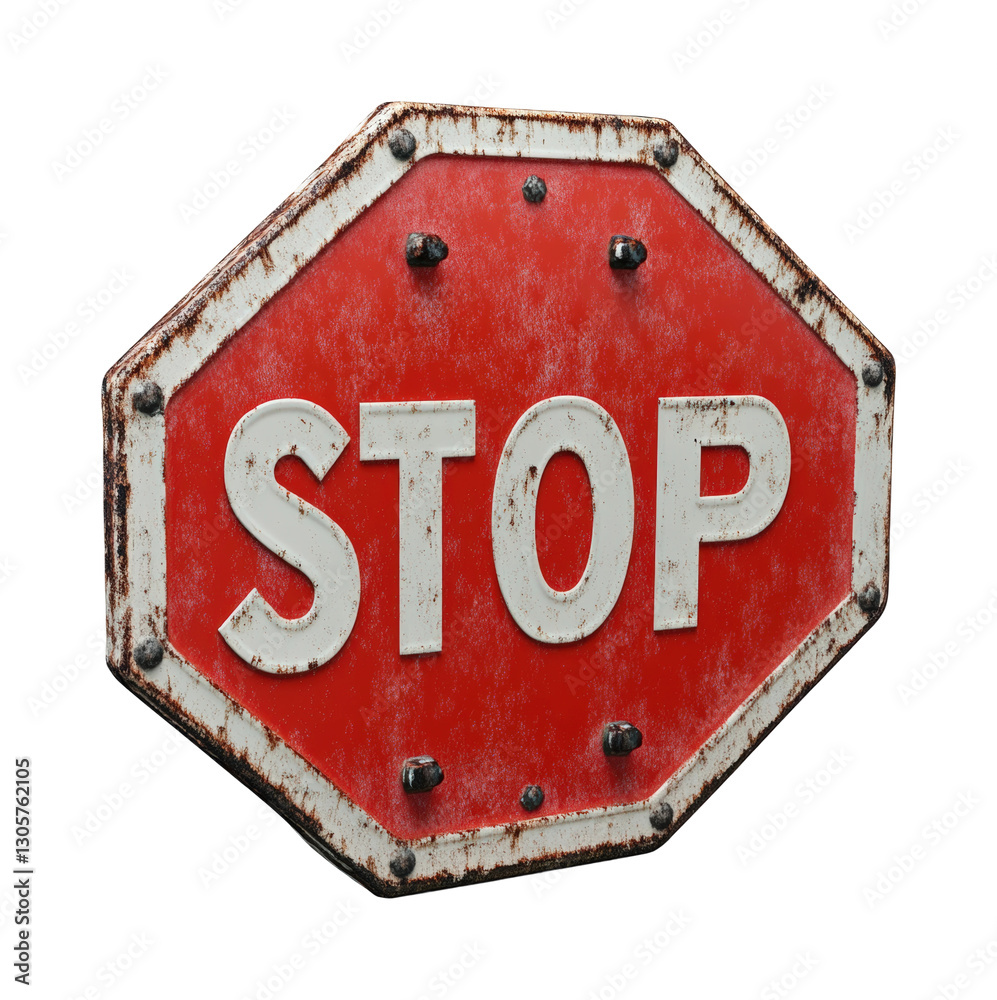 Traffic control action stop sign in urban environment road safety ...