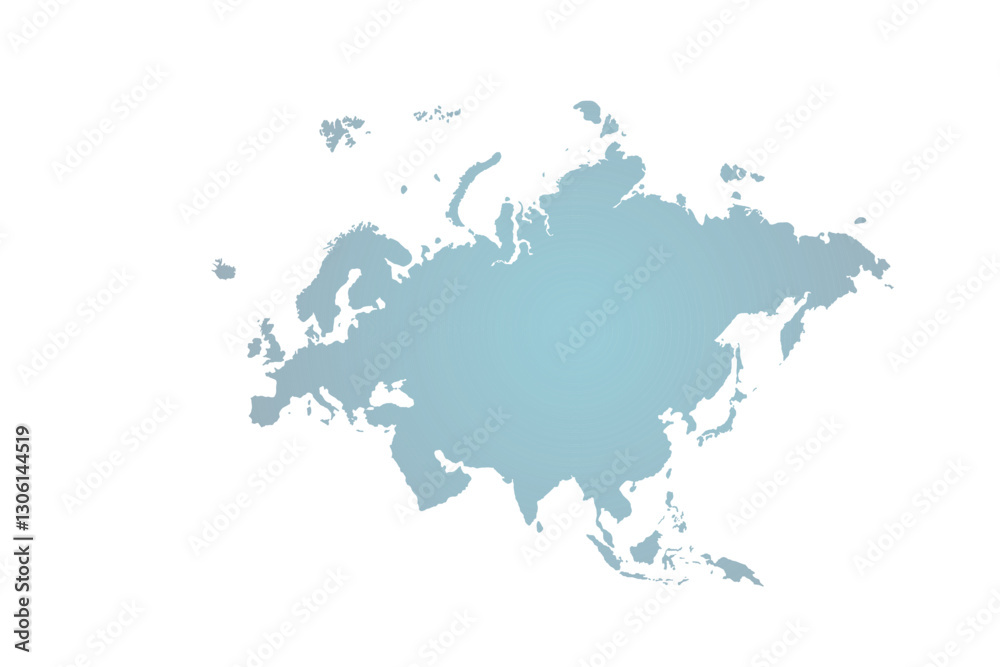 Map of Eurasia, sign silhouette. World Map Globe. Vector Illustration ...
