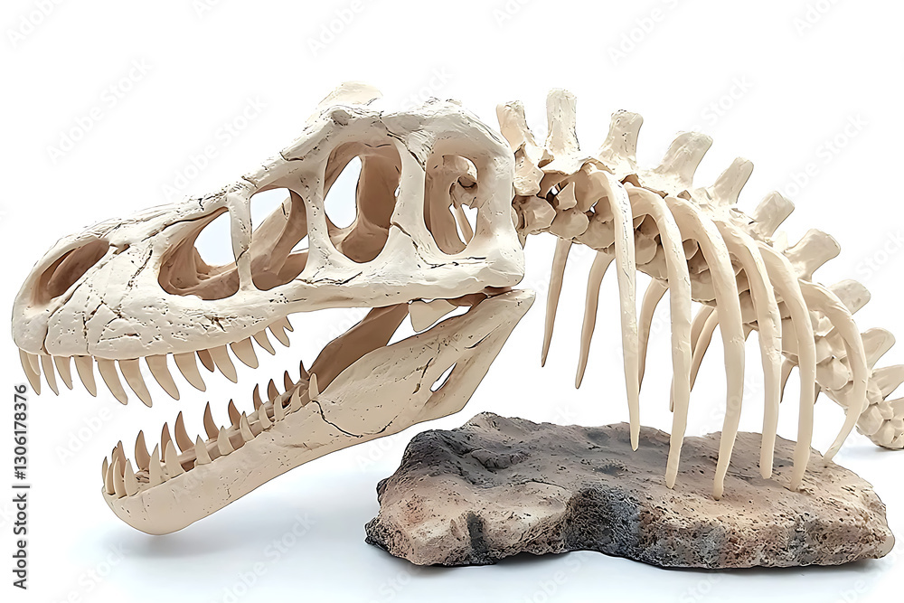 Dinosaur fossil discovery museum exhibit educational display controlled ...