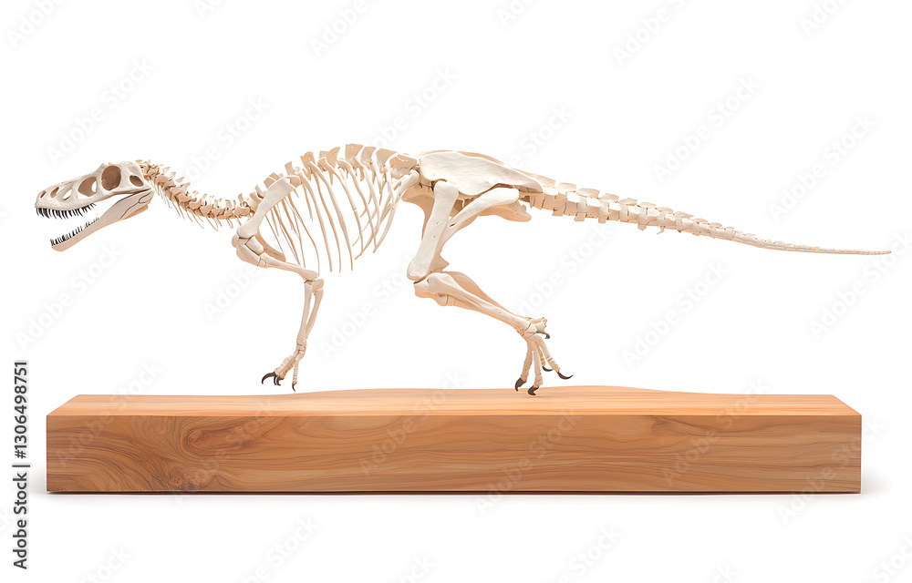 Dinosaur skeleton model museum exhibit 3d art educational environment ...