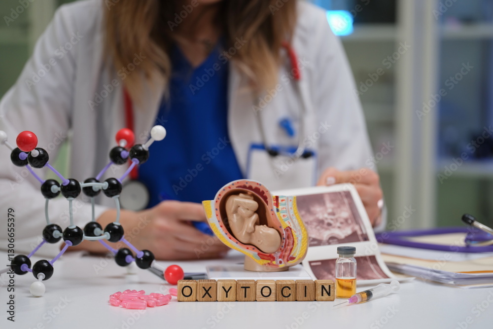 The depiction of oxytocin crucial role in childbirth and fostering ...