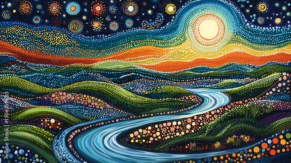 Beautiful, detailed, and realistic fantasy art depicting an Aboriginal ...