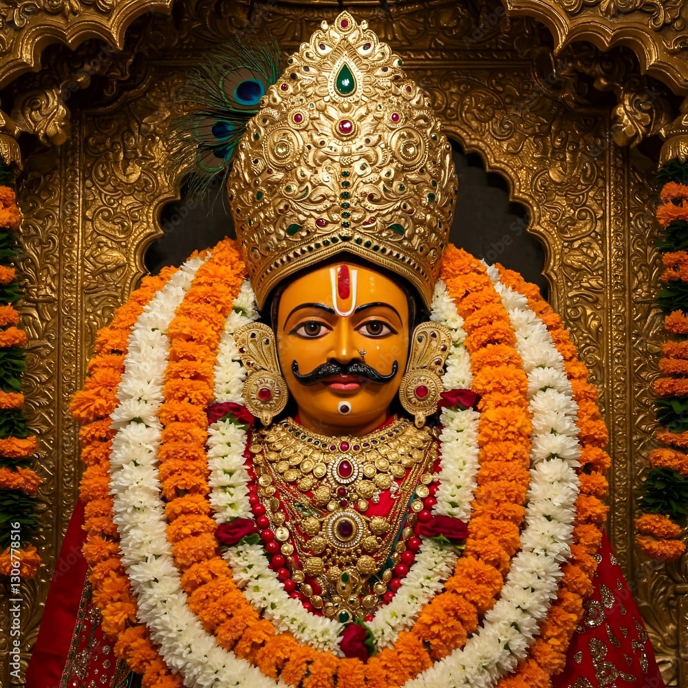 Khatu Shyam Ji Photo HD 4K | Divine Wallpaper of Khatu Shyam Baba Stock ...