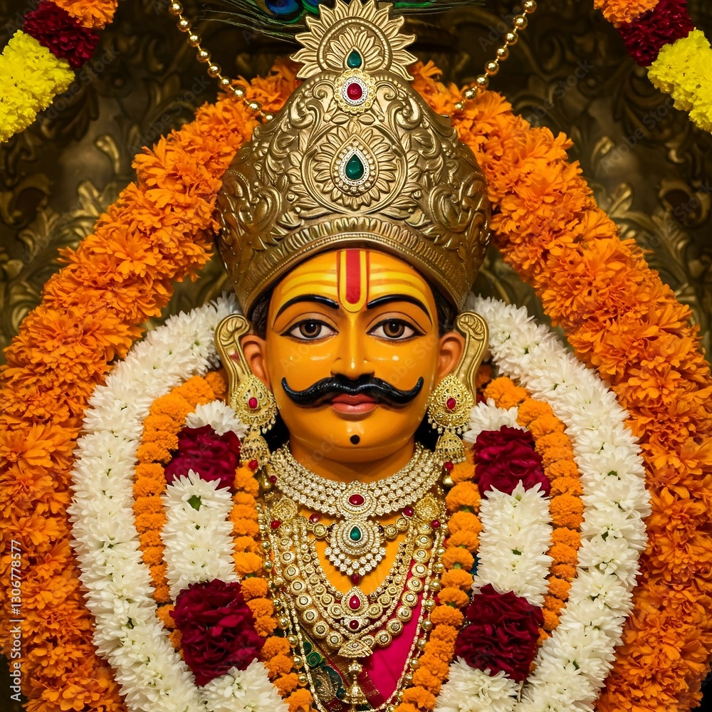 Khatu Shyam Ji Photo HD 4K | Divine Wallpaper of Khatu Shyam Baba Stock ...