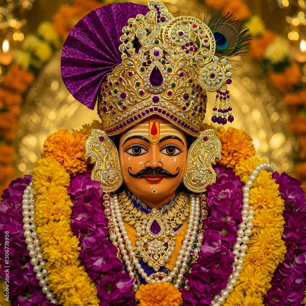 Khatu Shyam Ji Photo HD 4K | Divine Wallpaper of Khatu Shyam Baba Stock ...