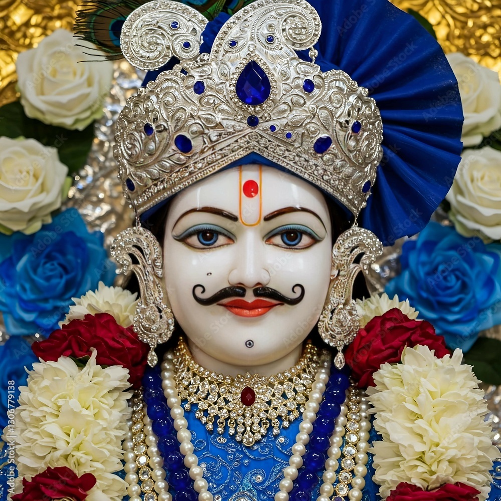 Khatu Shyam Ji Photo HD 4K | Divine Wallpaper of Khatu Shyam Baba Stock ...