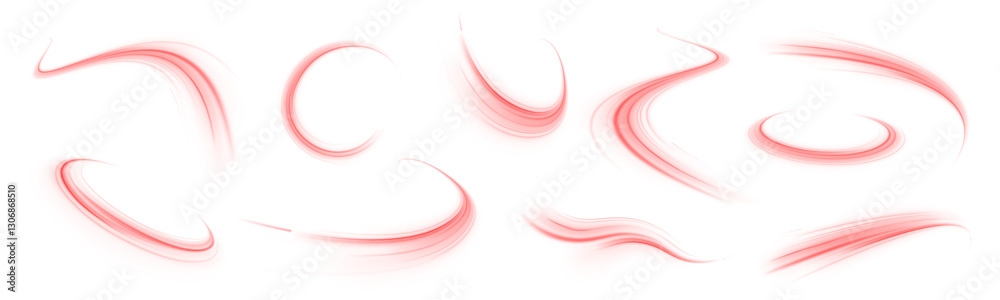 Abstract Red Energy Trail Sweeping Gracefully, Symbolizing Momentum ...