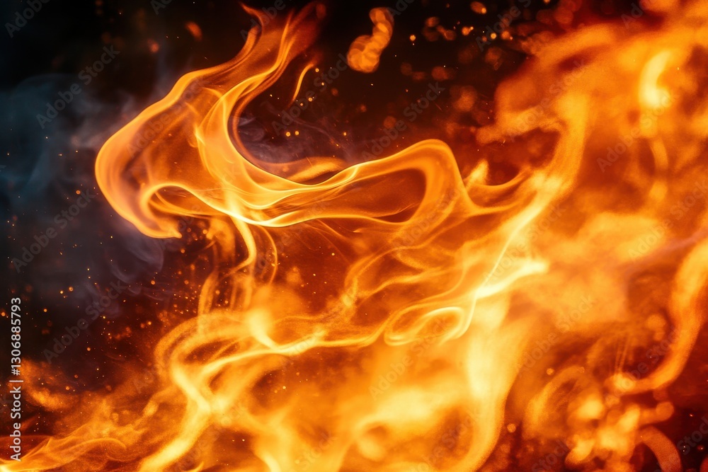 Dynamic flame overlays for photography enhancement and creative ...