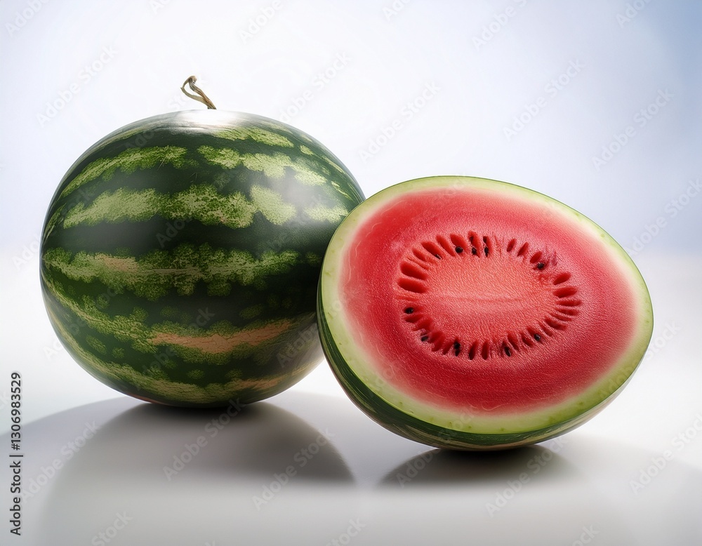 Foto de Stock Fotografía profesional, de una sandia y otra partida por ...