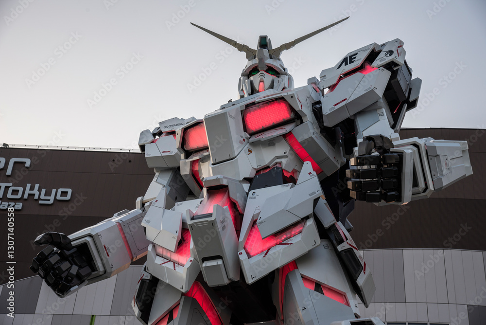 Tokyo, Japan, 27th, May, 2018: The Life-Sized Unicorn Gundam Statue is ...