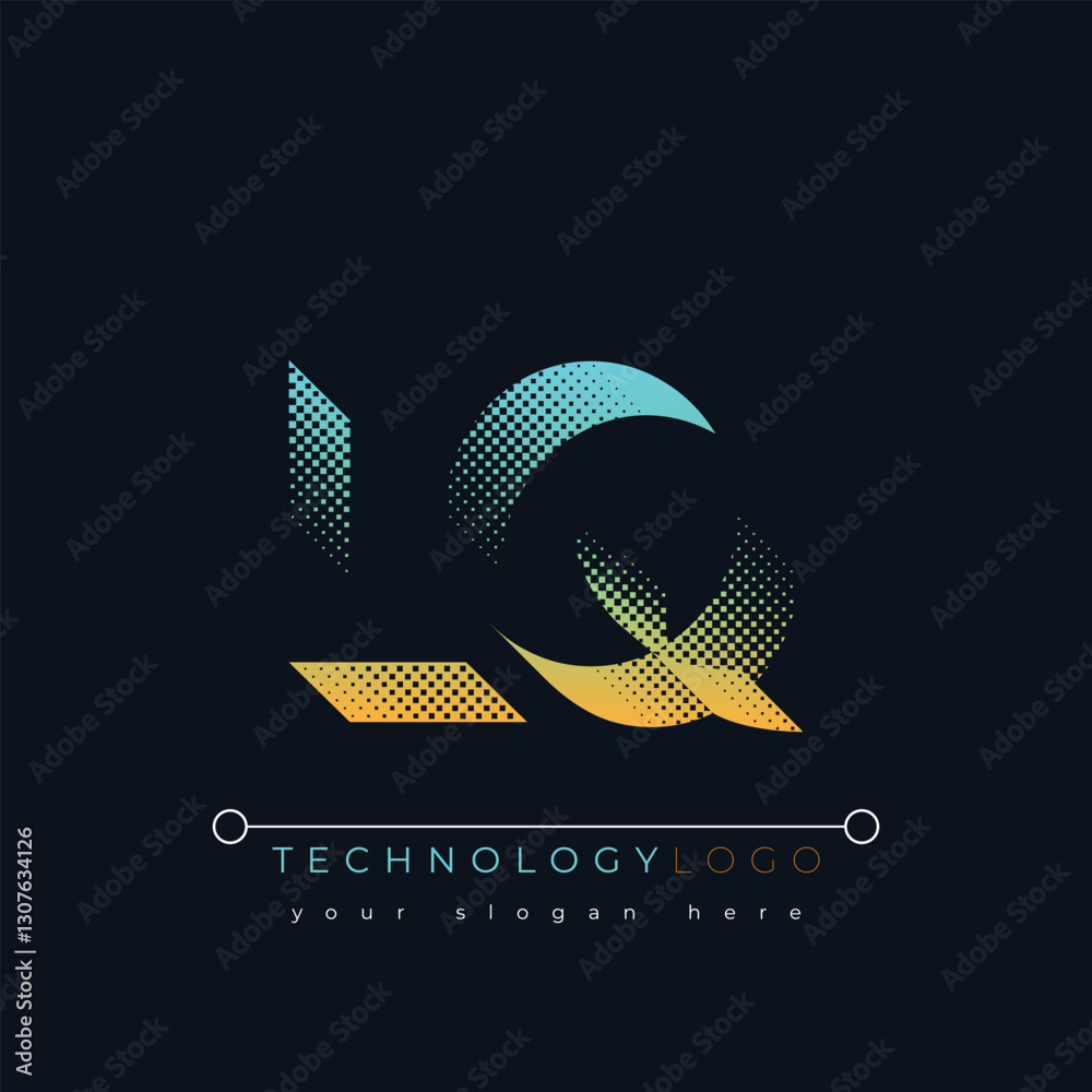 L and Q logo design. LQ abstract technology logo. This logo design is ...