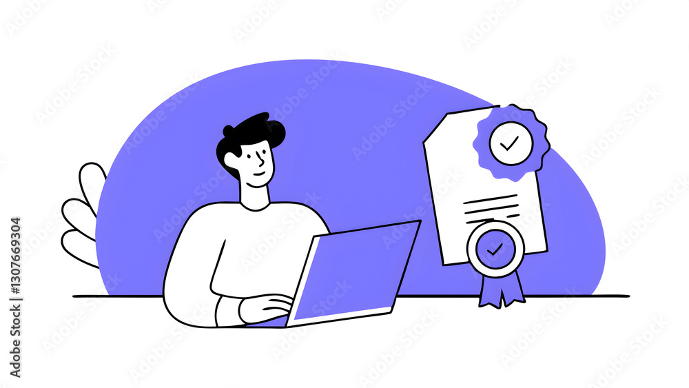 standard quality control certification assurance guarantee concept ...