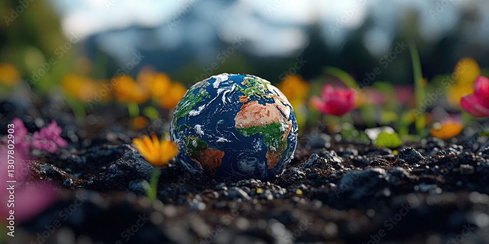 earth day 2025 banner design showcasing nature and our planet's ...