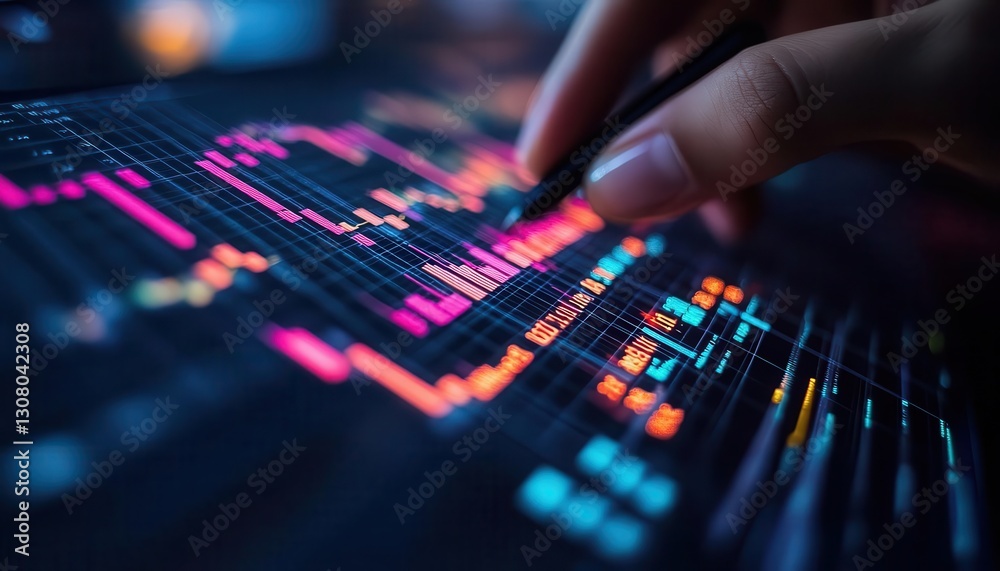 A trader using a Gantt chart to plan their trading strategy across ...