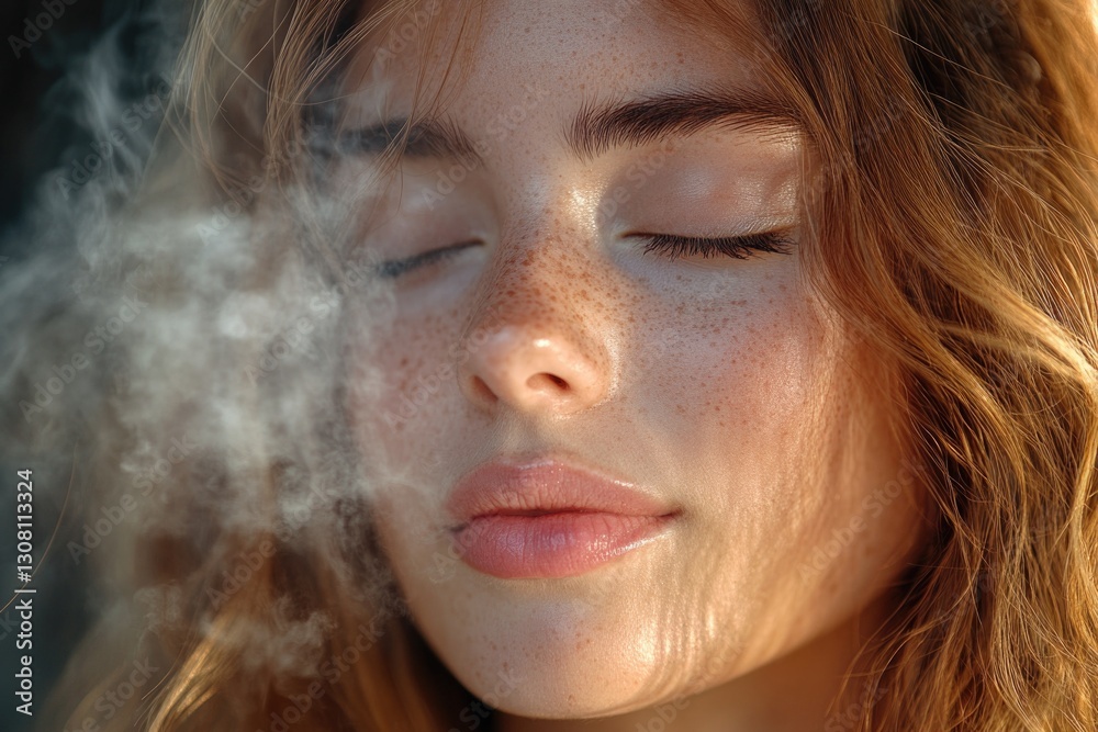 Stock-Foto „Olfactory perception : sense of smell, aromatic detection ...